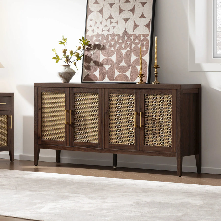 Andy TV Cabinet with 4 Doors TV Stands Entertainment for Living Room ...