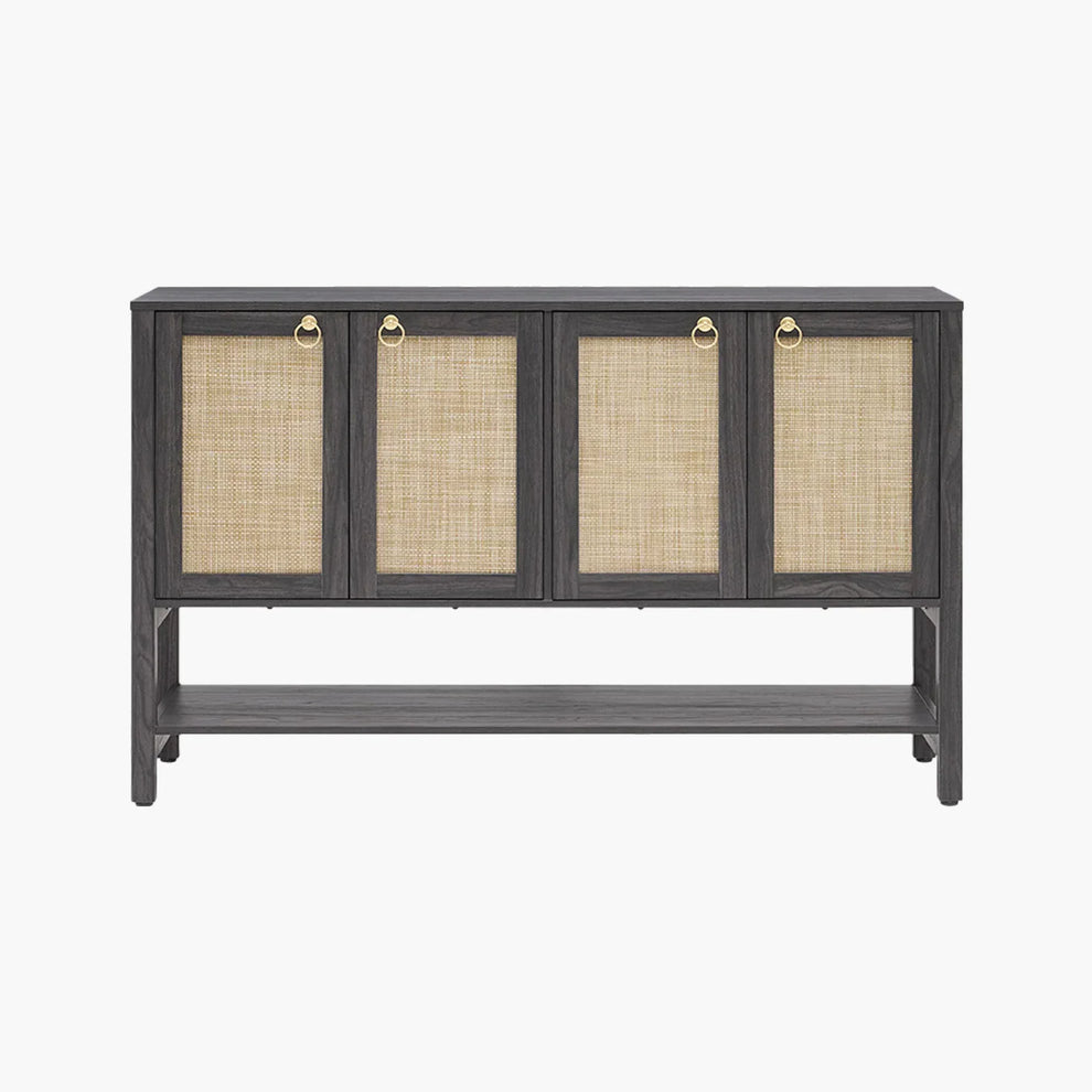Terra Sideboard Cabinet 4 Door Buffet with Large Storage Console Table ...